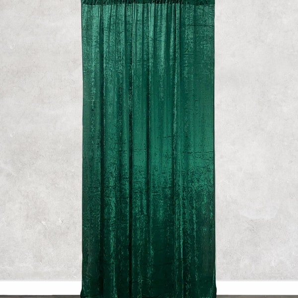 Emerald Green Drapes - Etsy