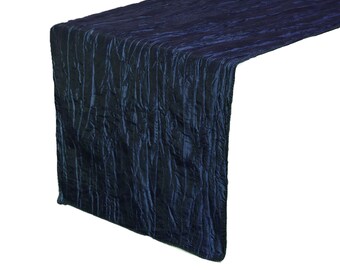 Blush Crinkle Taffeta Table Runner Wedding Table Runner | Etsy