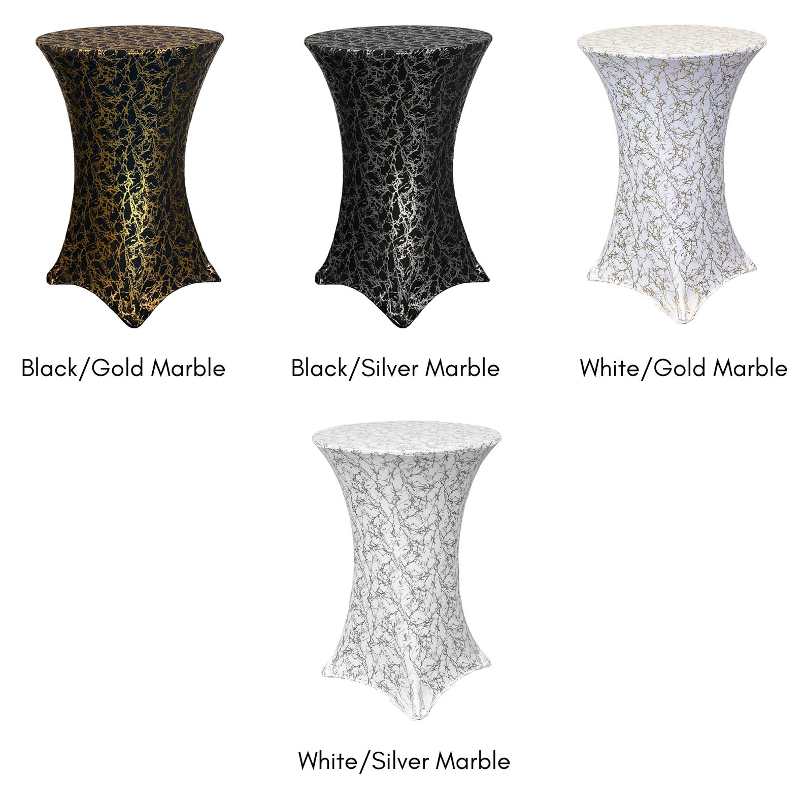 Highboy 30 Inch Cocktail Round Stretch Spandex Table Cover | Wholesale ...
