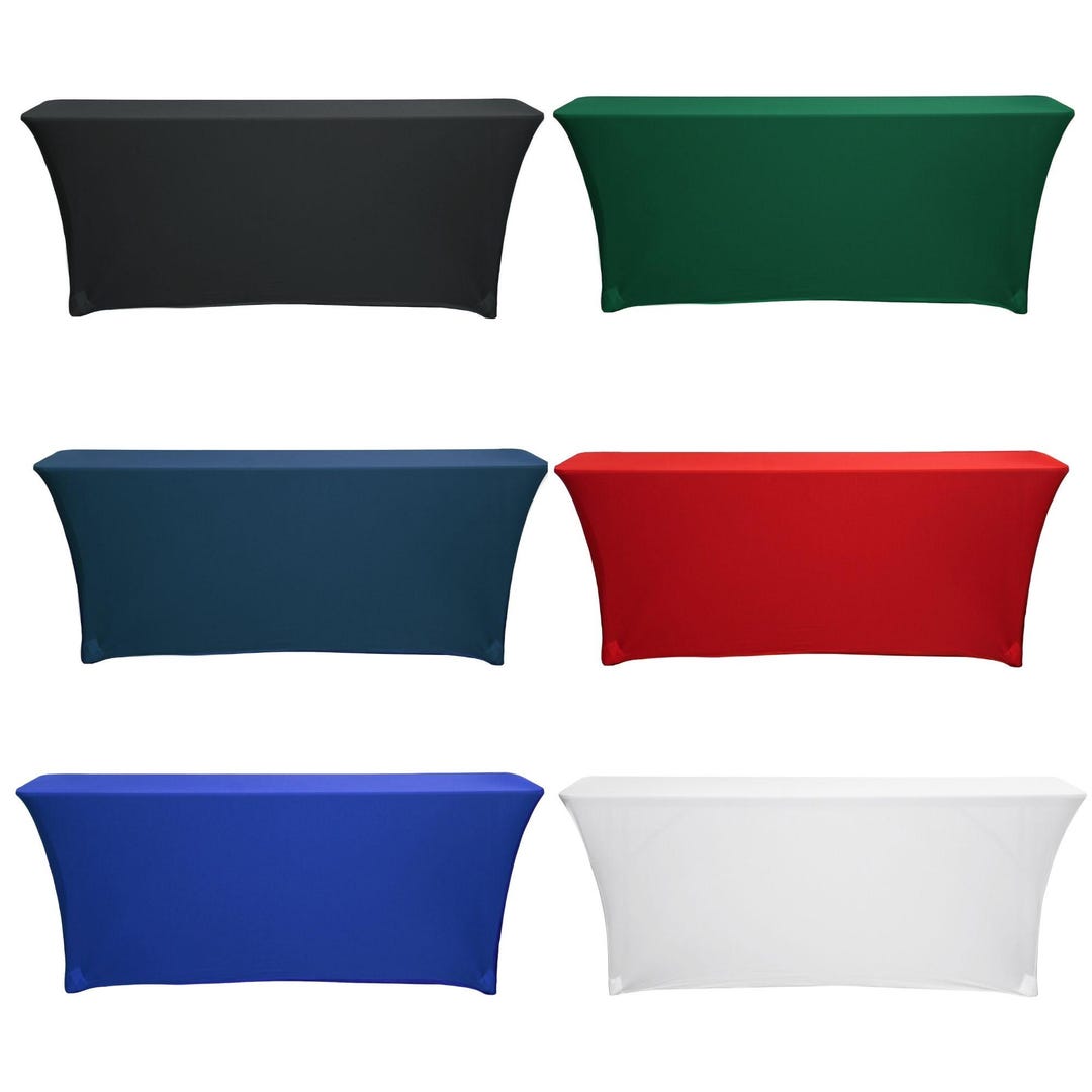 Spandex Table Cover, 6 Ft Rectangular | Stretch Wedding Tablecloth - Etsy