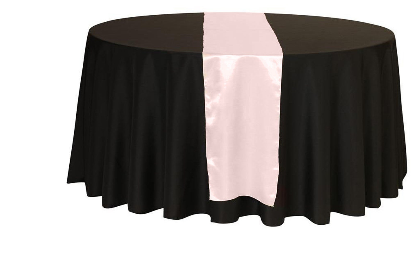 Blush Satin Table Runner Wedding Table Runner - Etsy