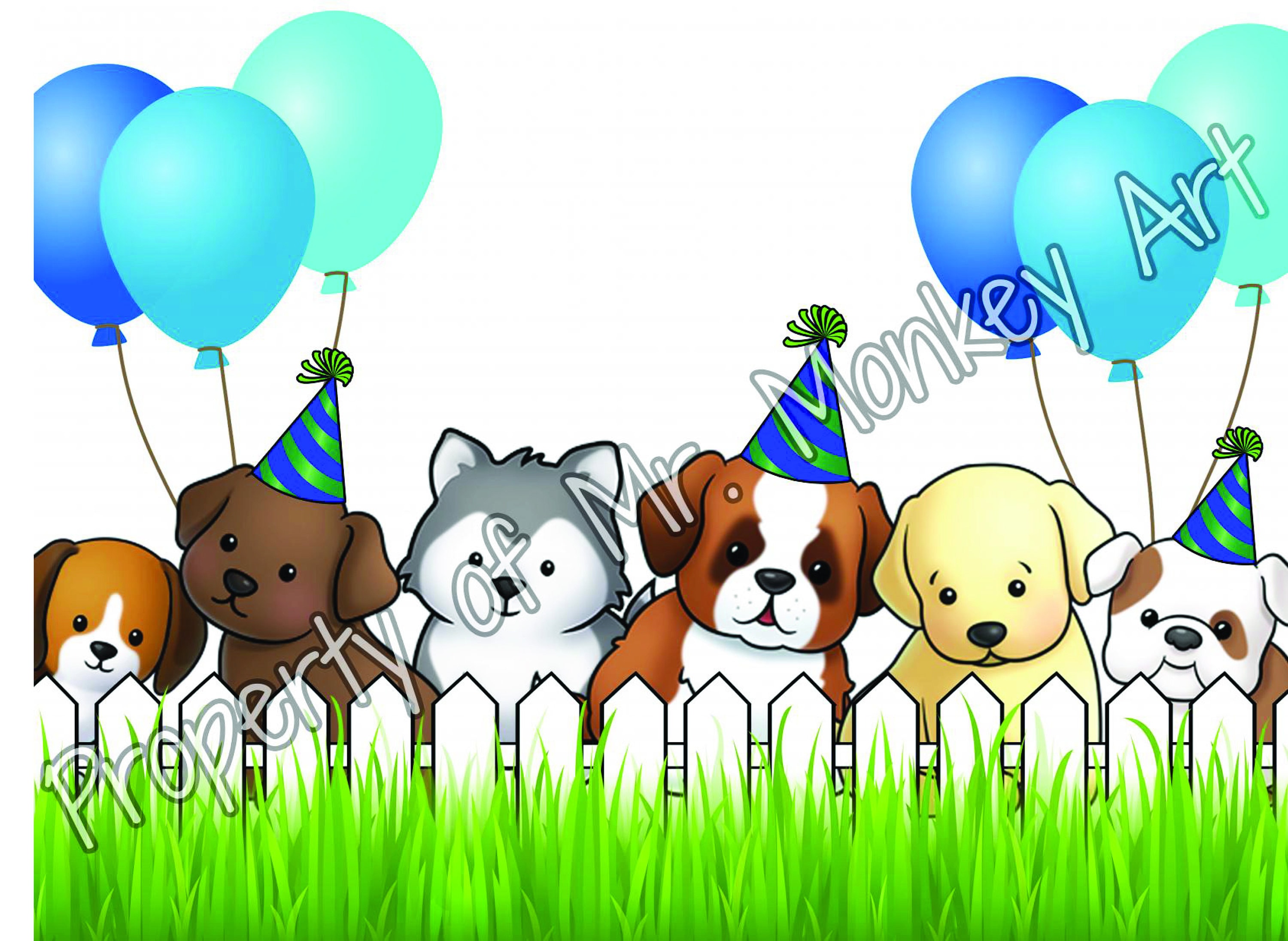 Dog Party Backdrop/poster - Etsy