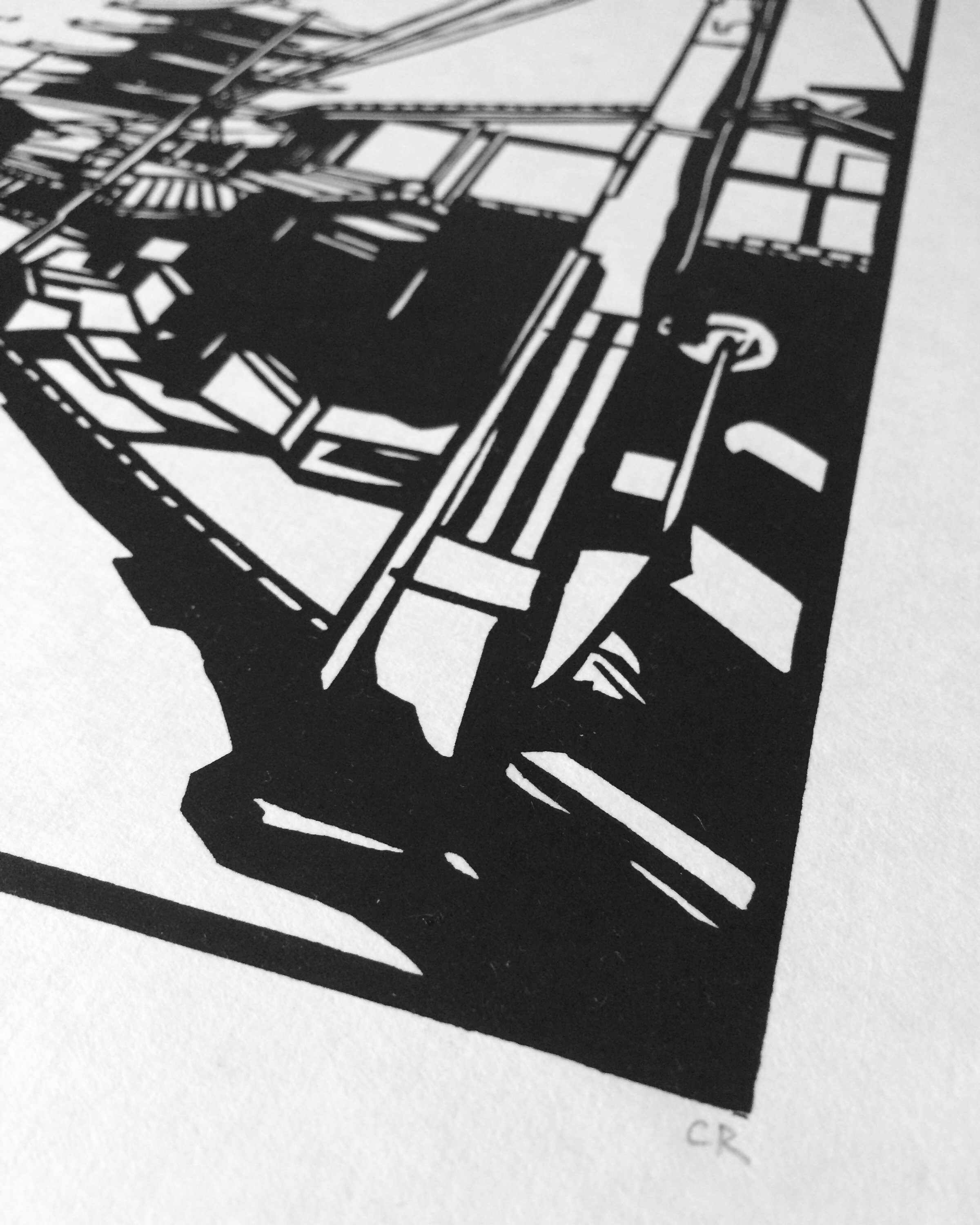 Linocut Print Yasaka Pagoda, Kyoto, Japan. Limited Edition of 40 Lino ...