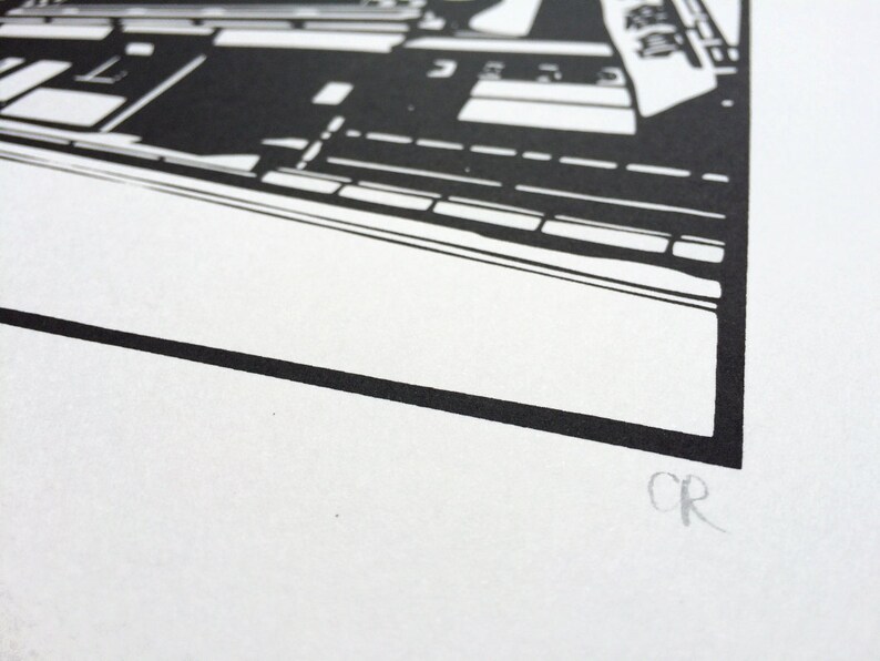 Japan Screen Print - Tokyo Geisha Street Scene, Hand Pulled Fine Art ...