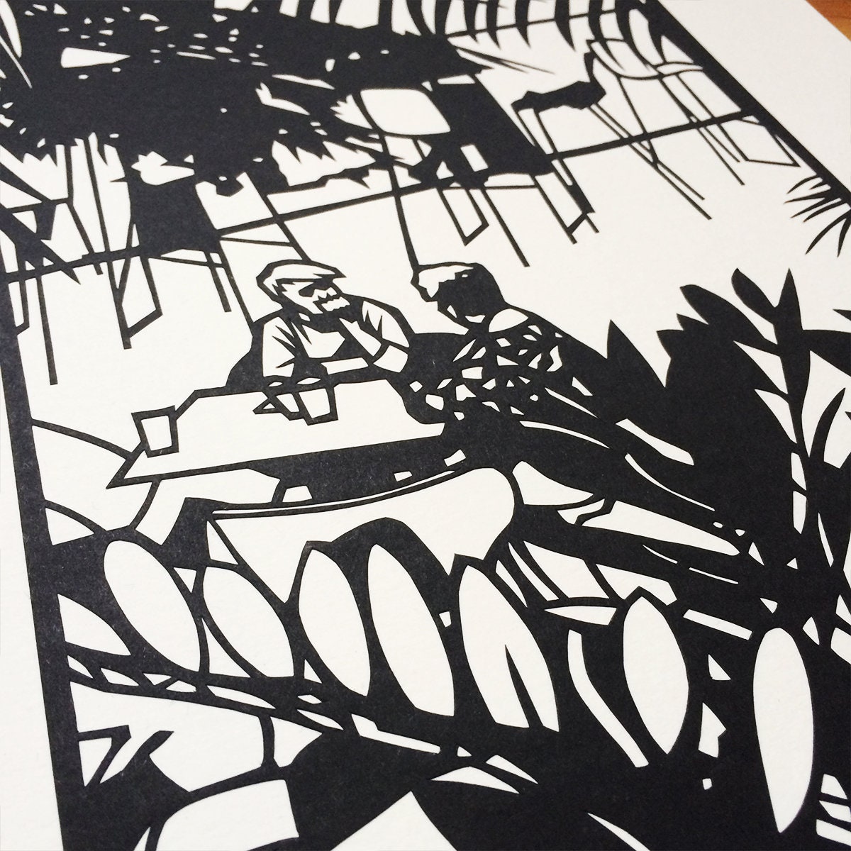 A3 Poster Limited Edition Paper Cutting, Hand Made Papercut Artwork ...