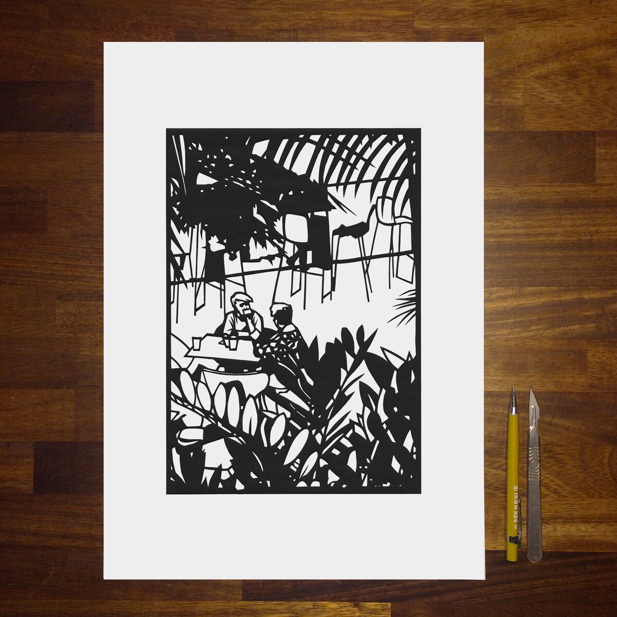 A3 Poster Limited Edition Paper Cutting, Hand Made Papercut Artwork ...