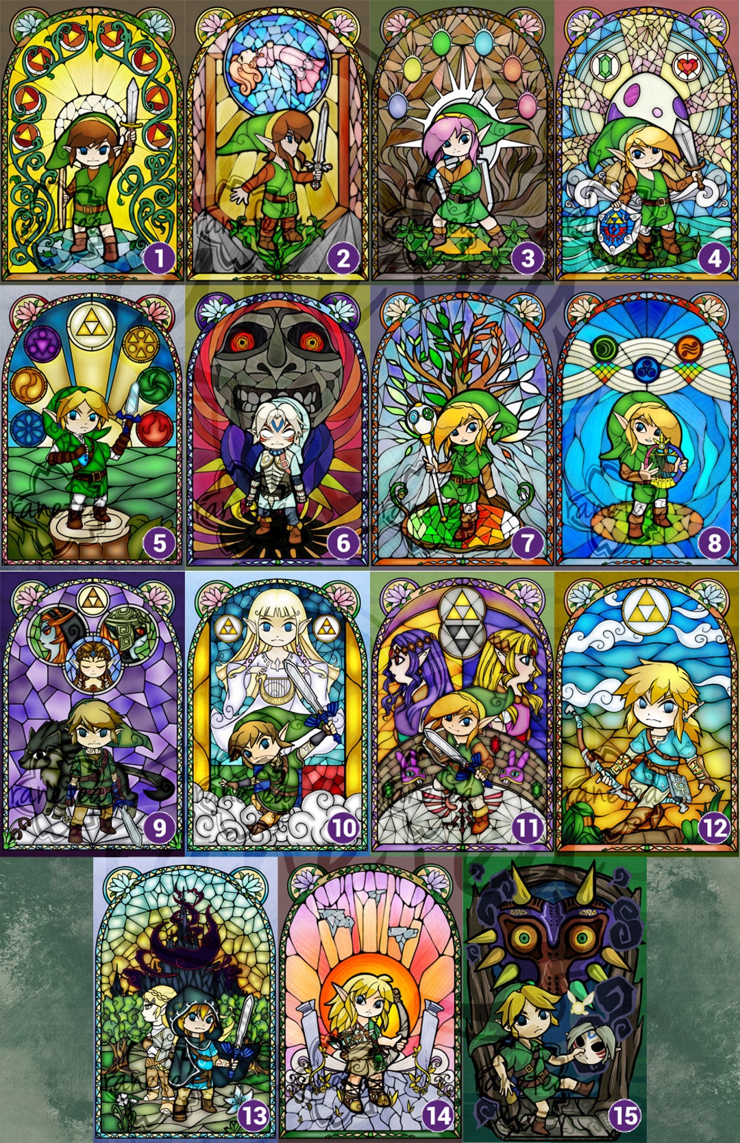Toon Style Zelda Fanart Prints/posters, Holographic Finish, 11x17in - Etsy