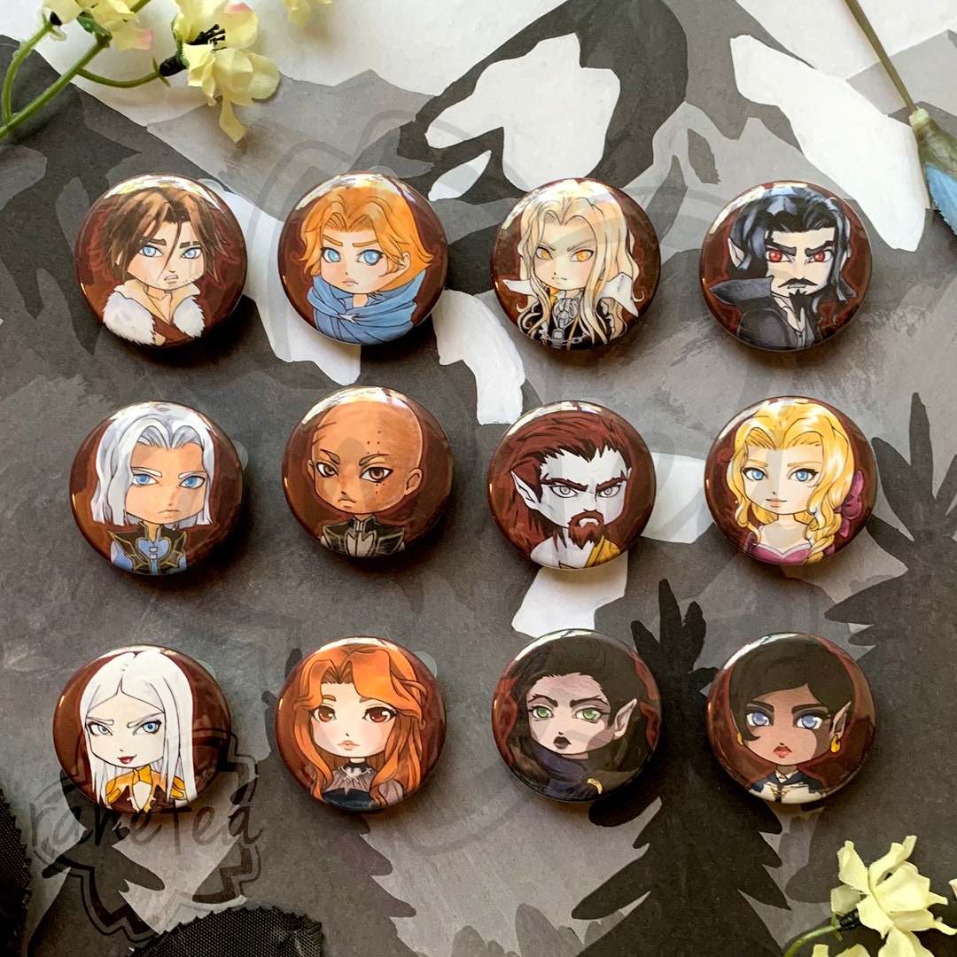 Castlevania Chibi Buttons 1.5in - Plain or Holographic! - Etsy