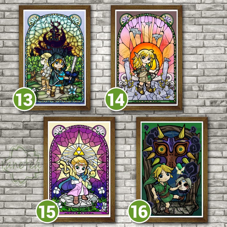Toon Style Zelda Fanart Prints/posters, Holographic Finish, 11x17in - Etsy