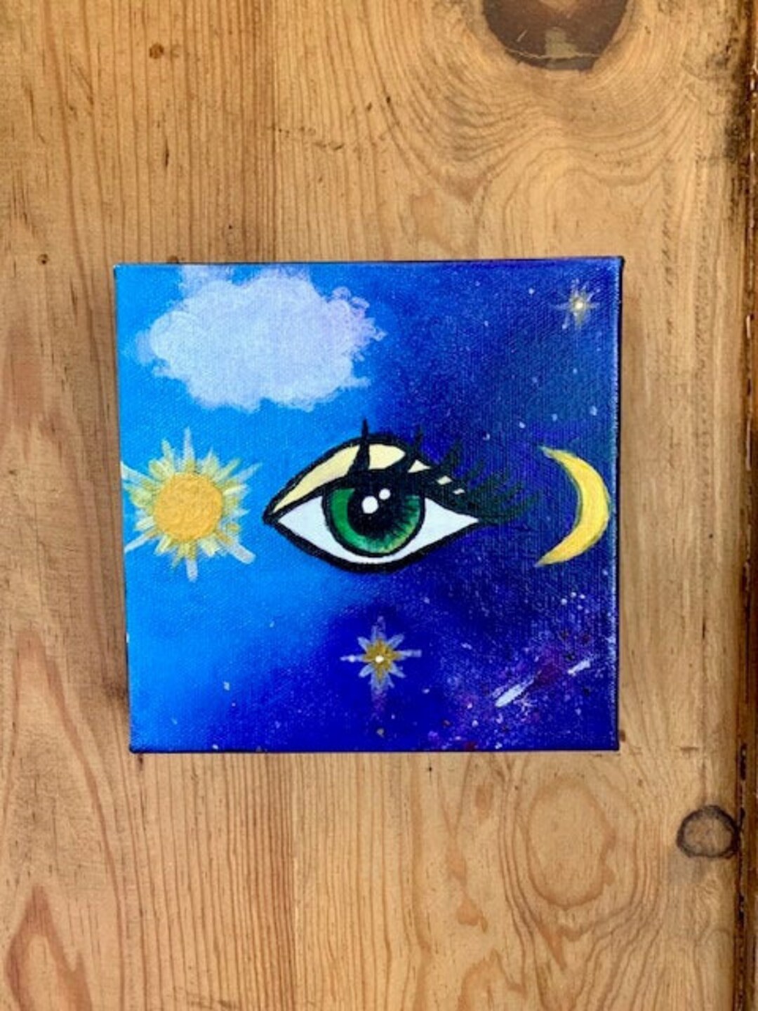 Eye in the Sky Whimsy Art - Etsy