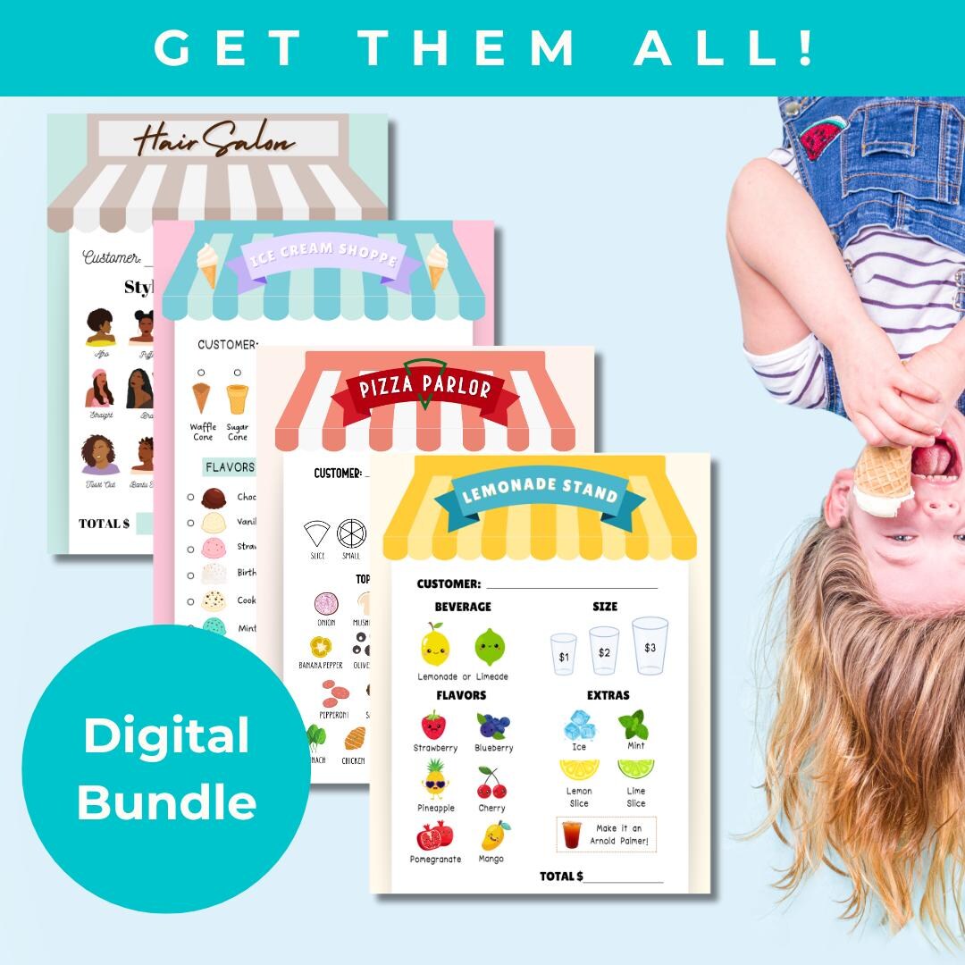 Pretend Play Digital Download - Shop Bundle - Etsy