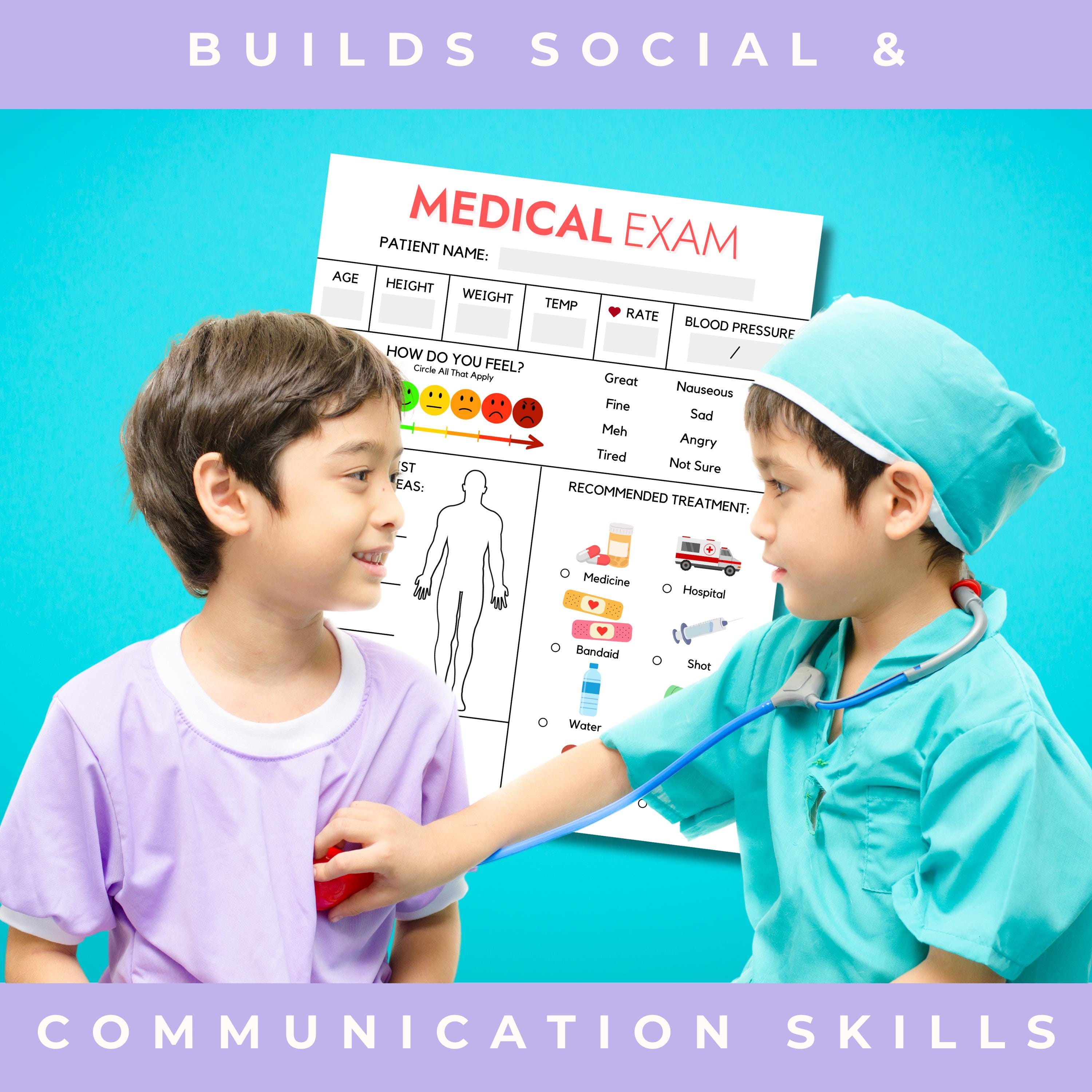 Pretend Play Digital Download - Medical Exam Form - Etsy