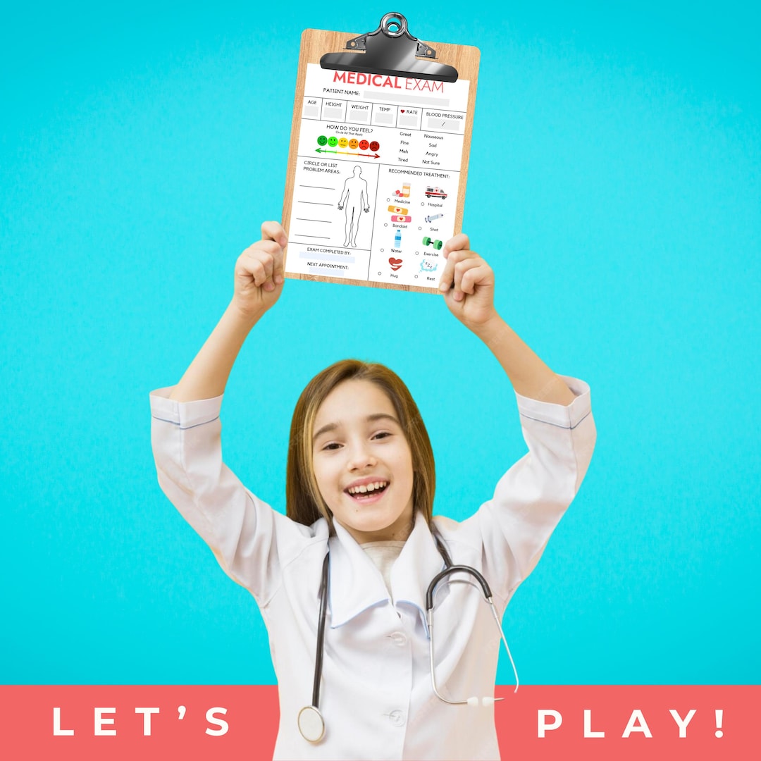 Pretend Play Digital Download - Medical Exam Form - Etsy