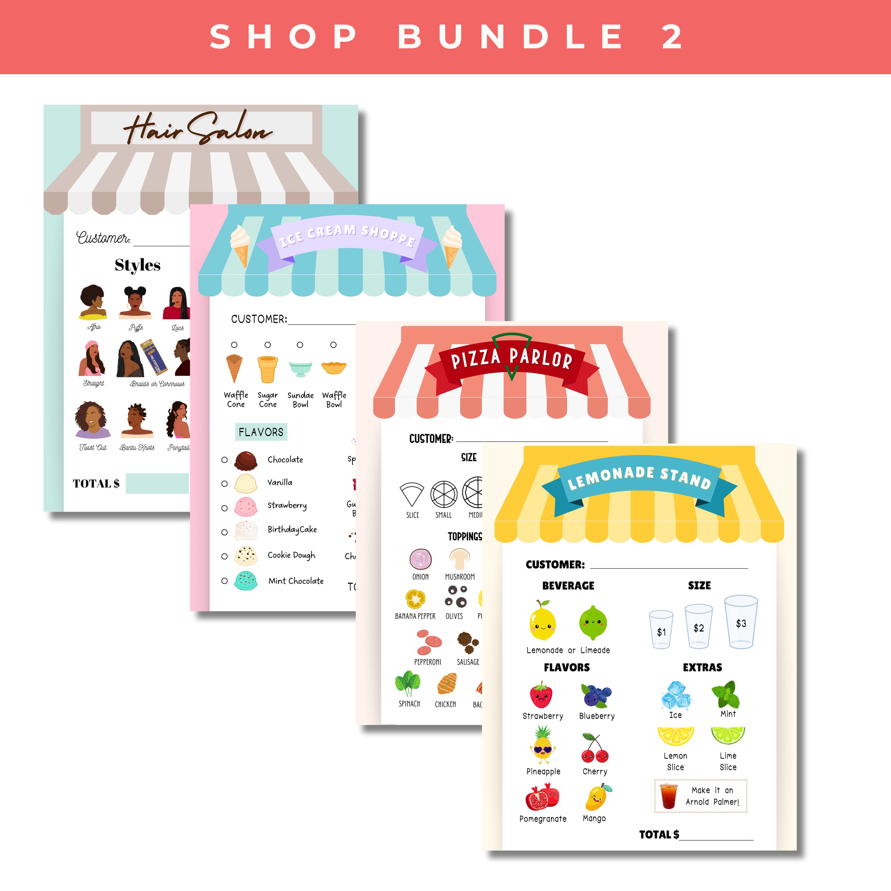 Pretend Play Notebook and Laminated Forms Bundle - Etsy