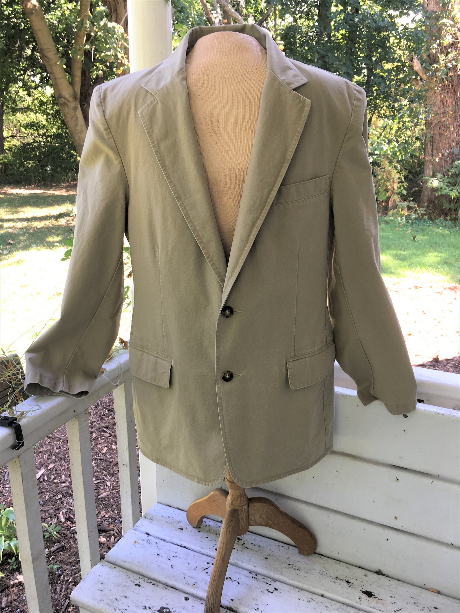 LL Bean Blazer. Khaki Sports Coat. Tan Sports Jacket. Size 36 Short - Etsy