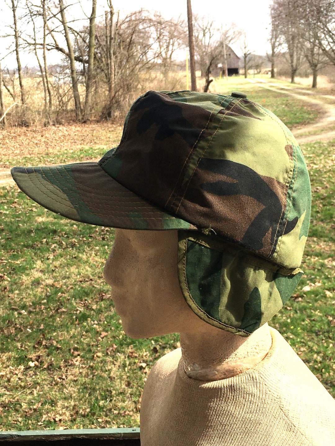 Vintage Camo Hat. Hunting Cap. Camouflage Hat. Unisex Camouflage ...