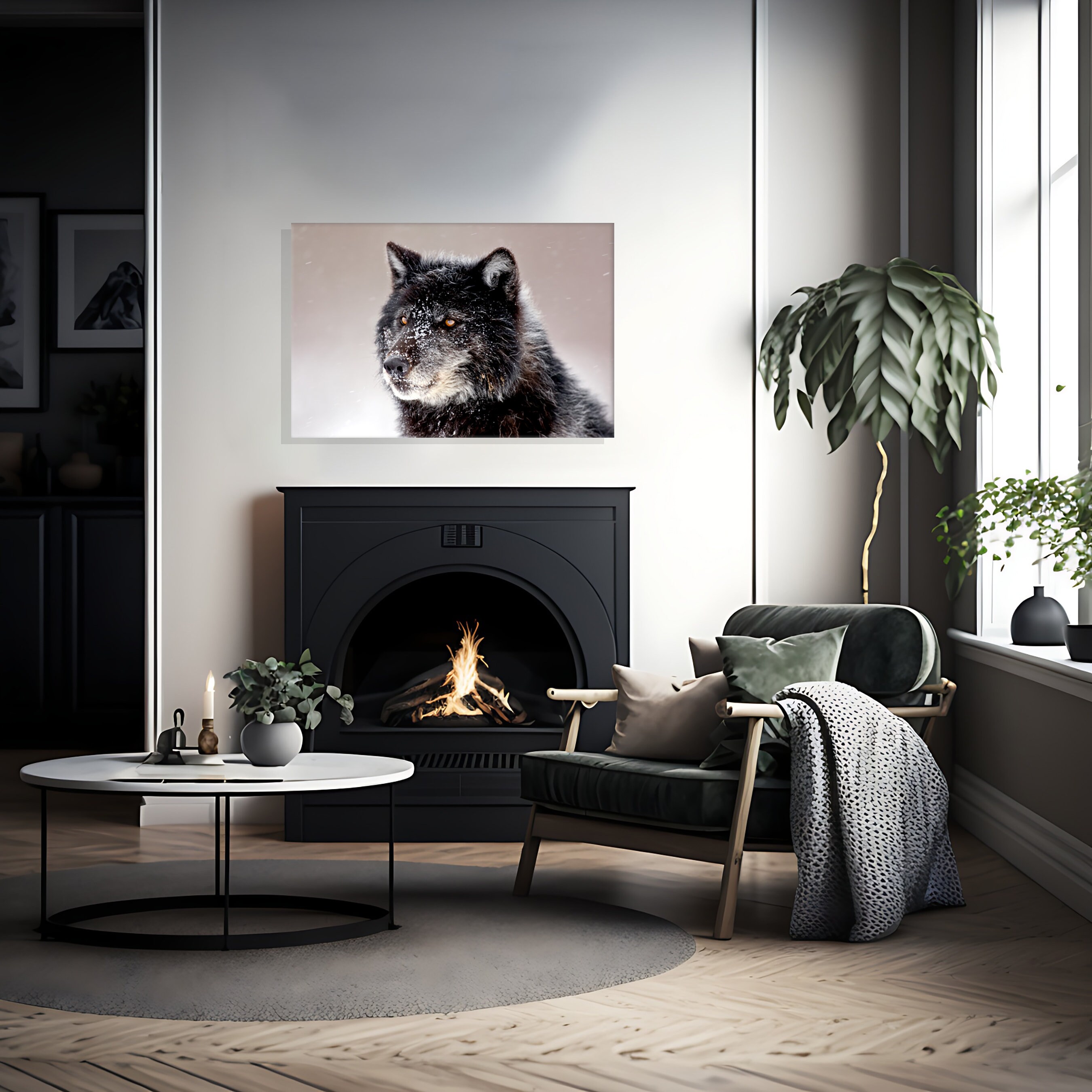 Black Wolf “survivor”, Alaskan Wolf, Wildlife Photography, Wolf in Snow ...