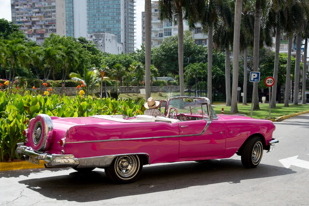 Cuba Pink Convertible, Cuba Cars, Vintage Cars, Havana Cars, Havana ...