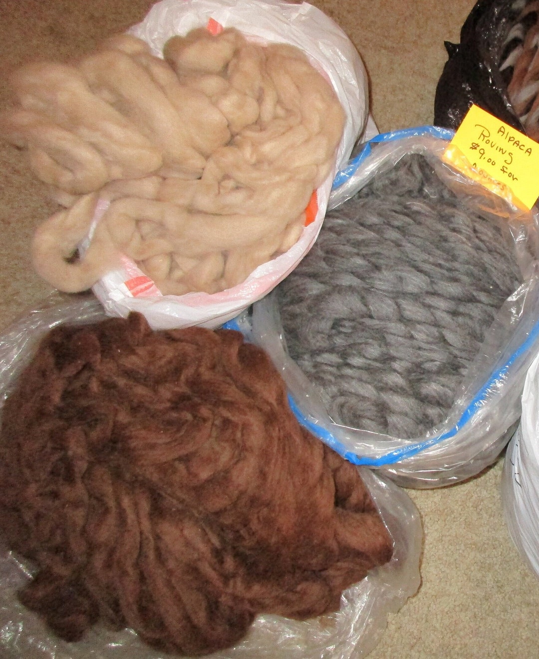 Alpaca Roving 2 Ounce Package. - Etsy