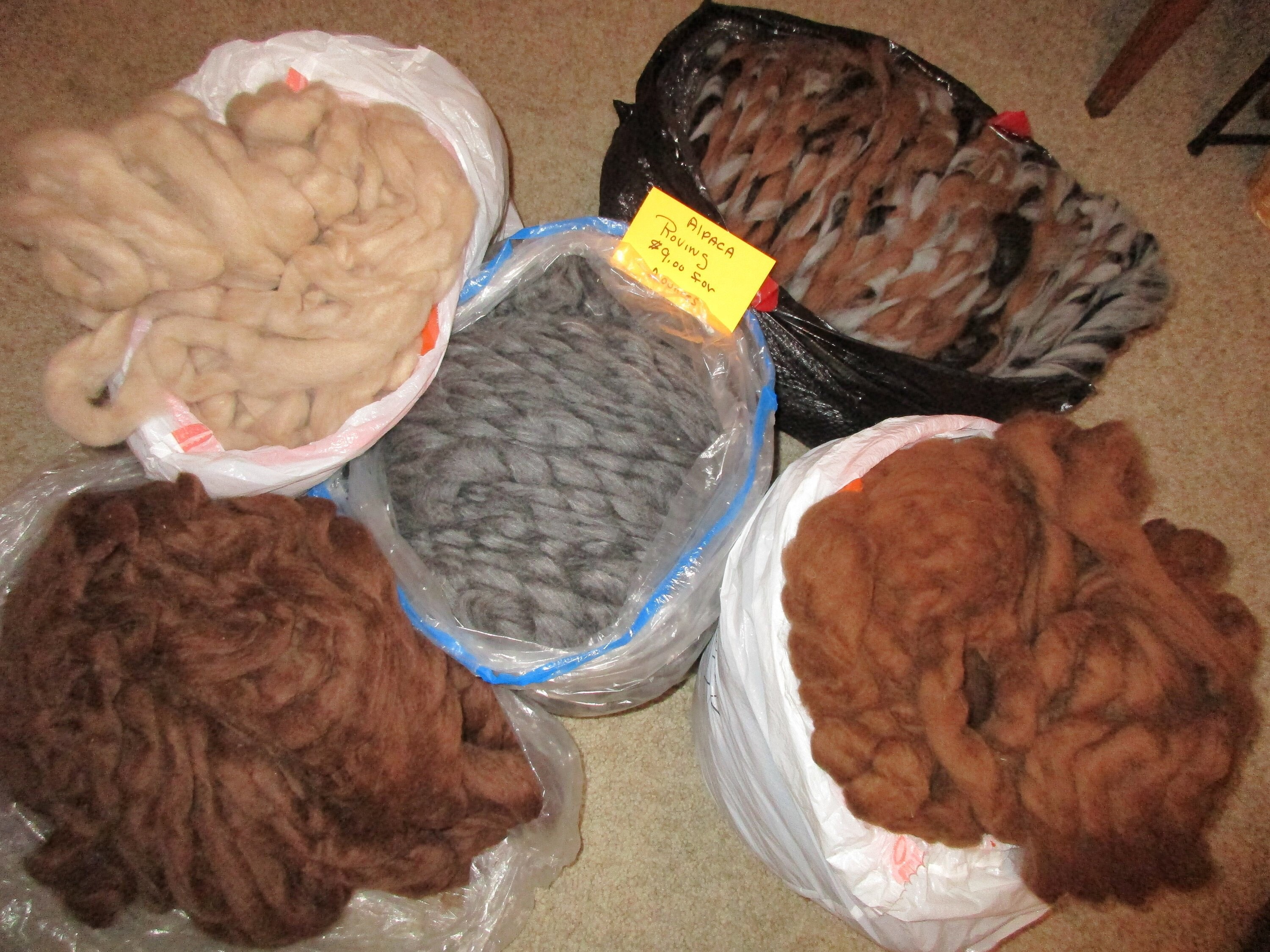 Alpaca Roving 2 Ounce Package. | Etsy