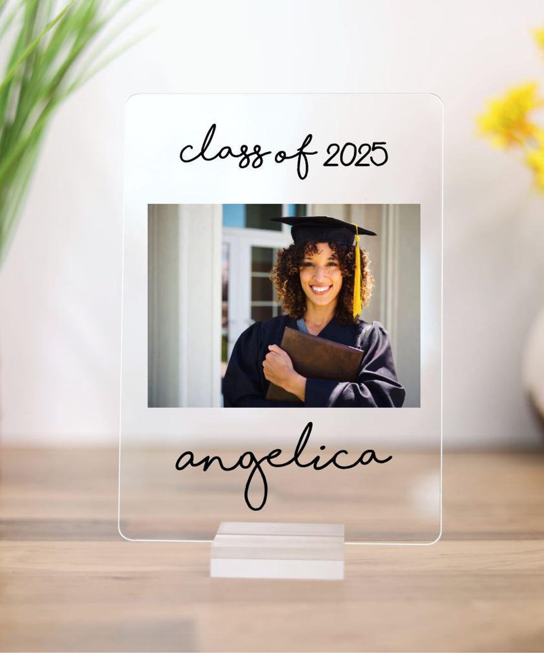 Class of 2025 Graduation Gift Acrylic Picture Frame, High School ...