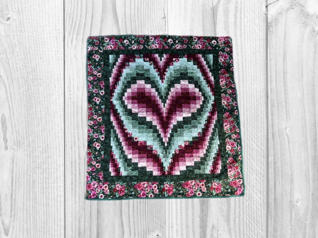 Bargello Heart Quilt
