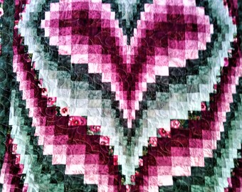 Bargello Heart - Etsy