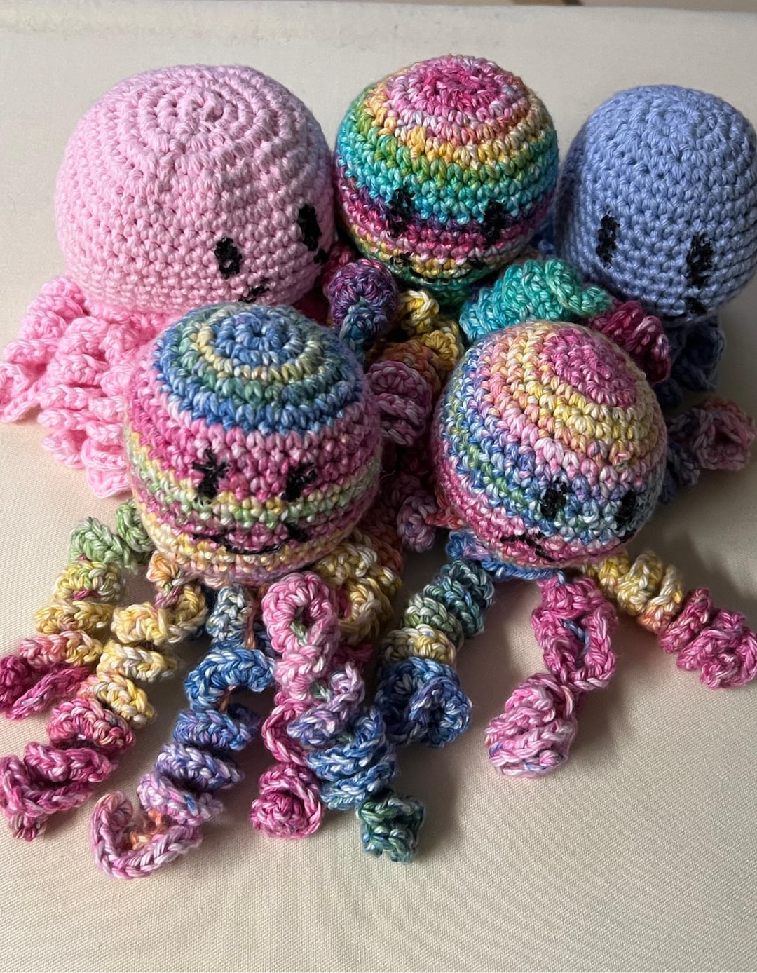 Octopus Jellyfish, NICU Preemie Plushie for Newborn, Stuffed Sea Animal ...