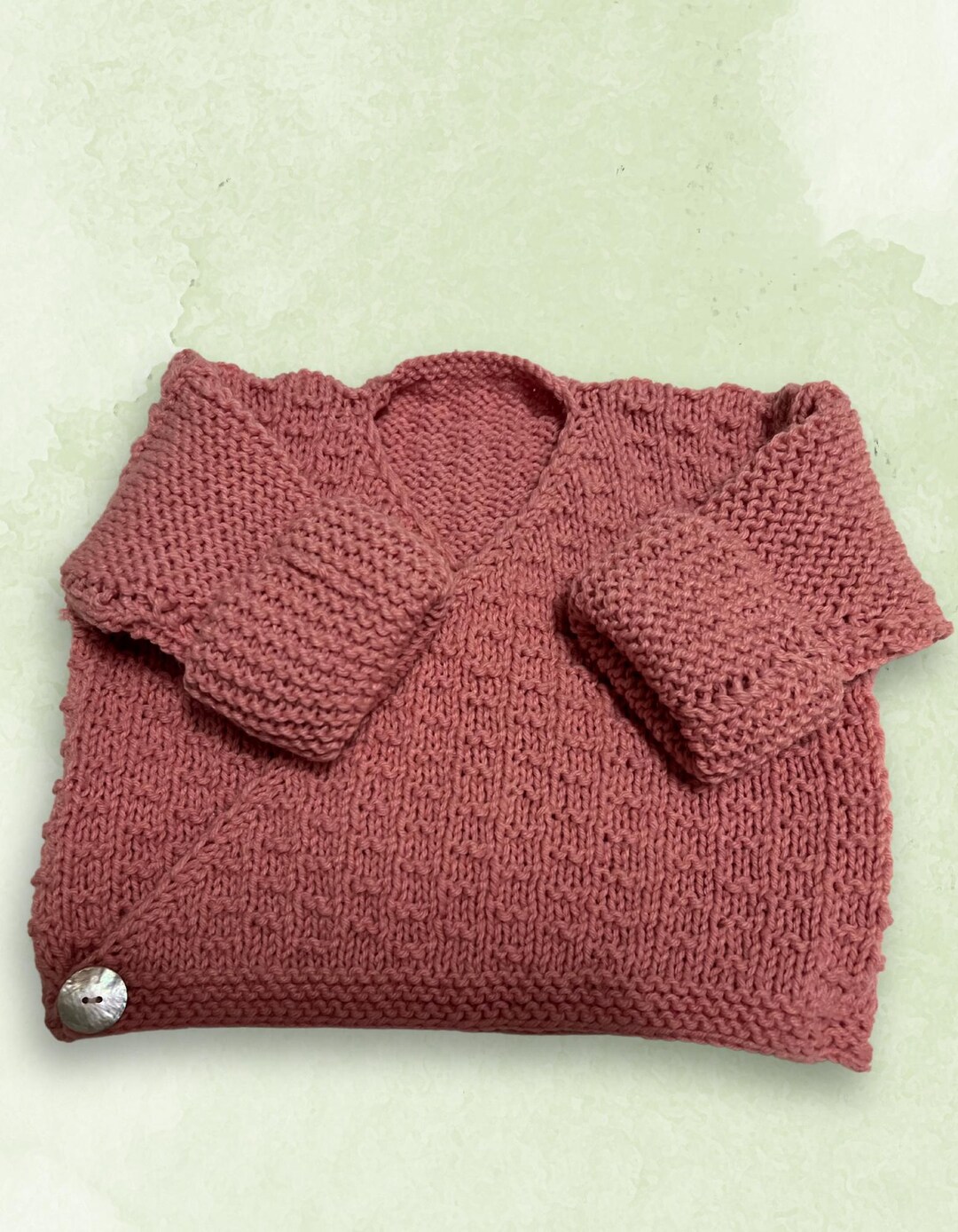 Hand Knitted Kids Clothing, Wrap Around Sweater, Ballet Wrap Sweater ...