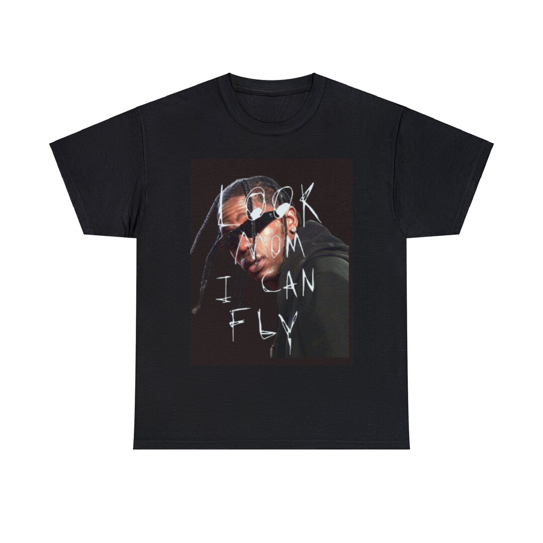 Travis Scott Tshirt Look Mom I Can Fly Etsy