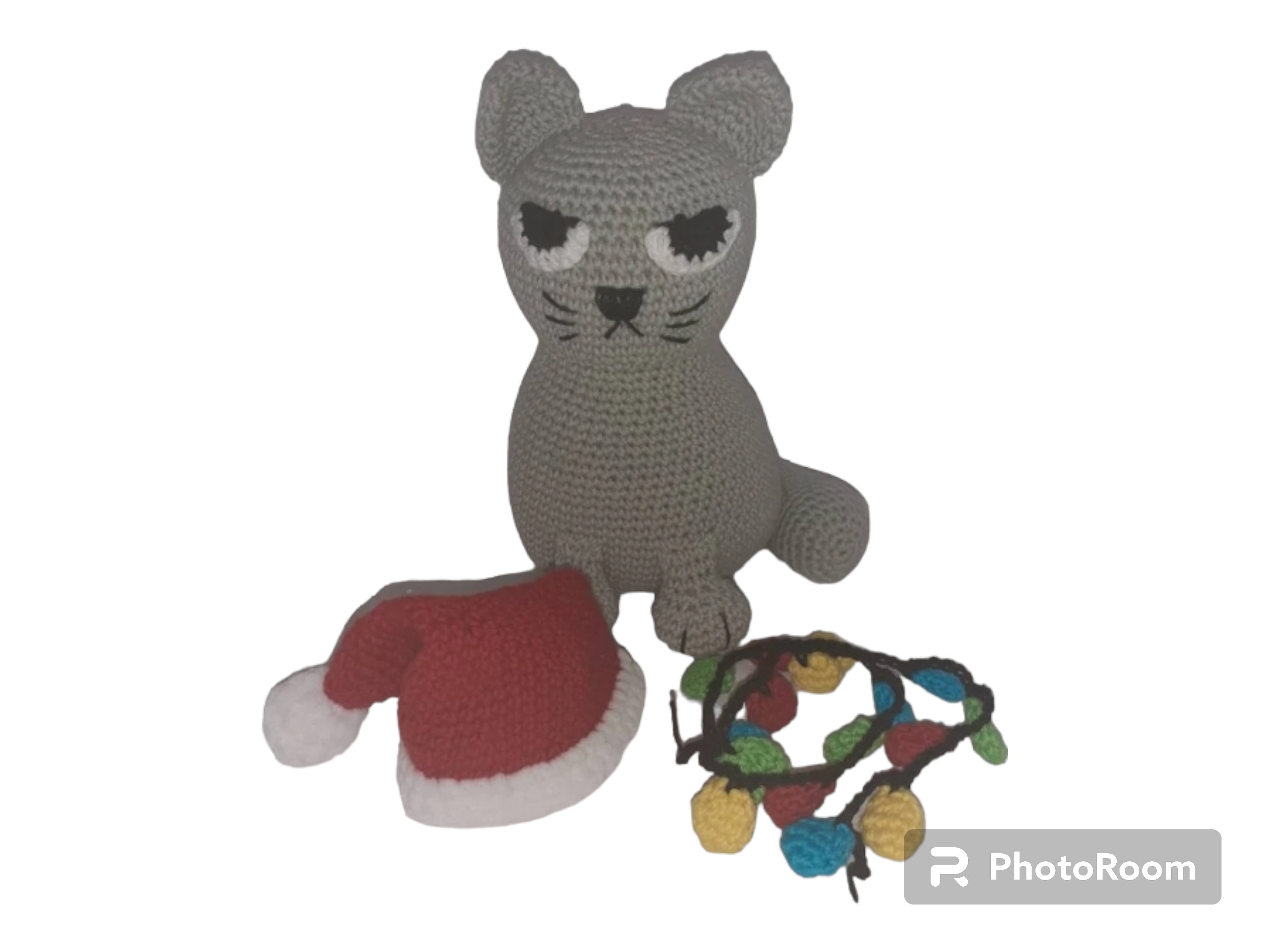 Crochet Grumpy Cat Angry Cat Christmas Tree Doll Amigurumi Handmade - Etsy