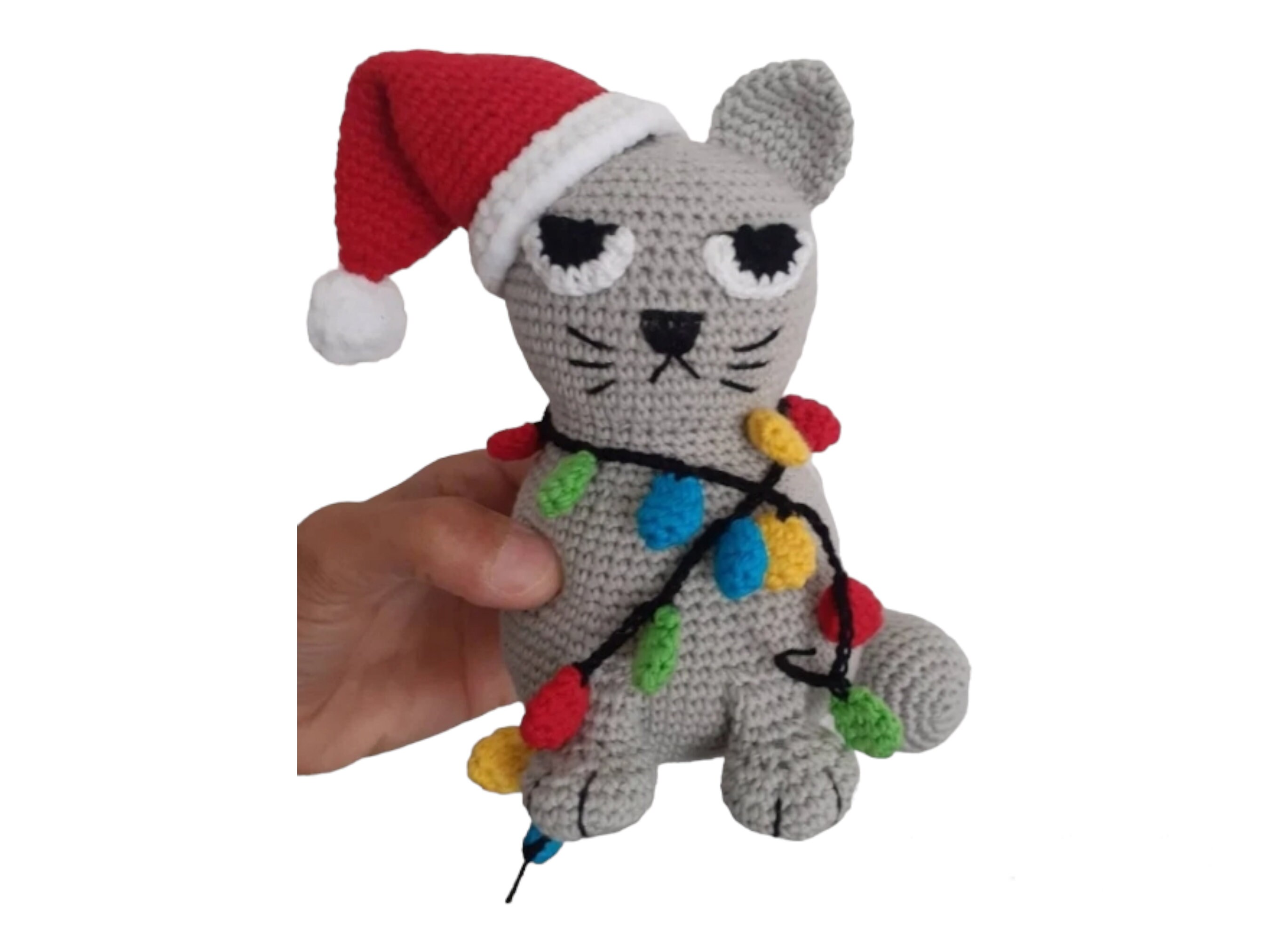 Crochet Grumpy Cat Angry Cat Christmas Tree Doll Amigurumi Handmade - Etsy