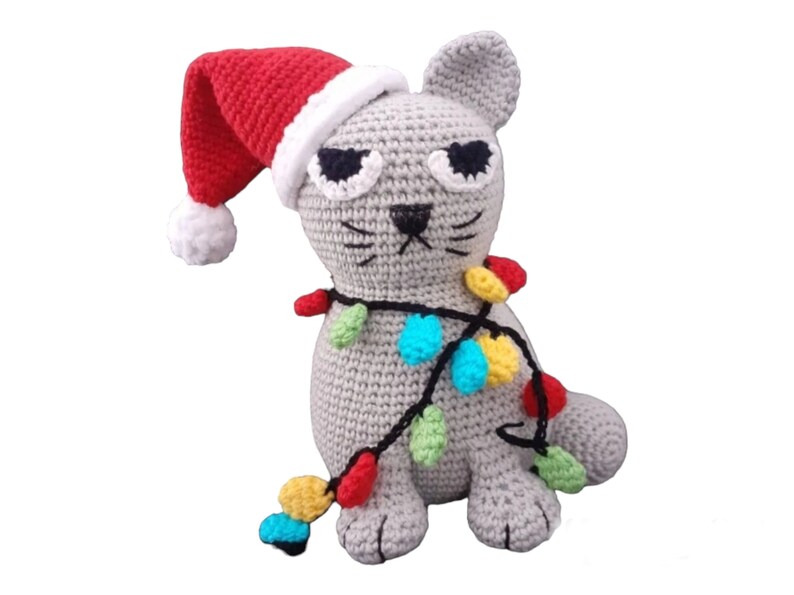 Crochet Grumpy Cat Angry Cat Christmas Tree Doll Amigurumi Handmade - Etsy