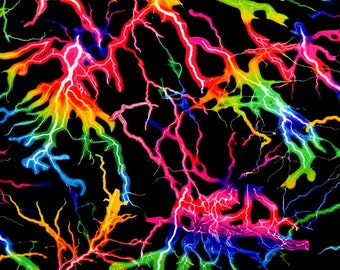 Black Lightning Bolt Fabric Bolts of Lightning synergy 0007 by ...