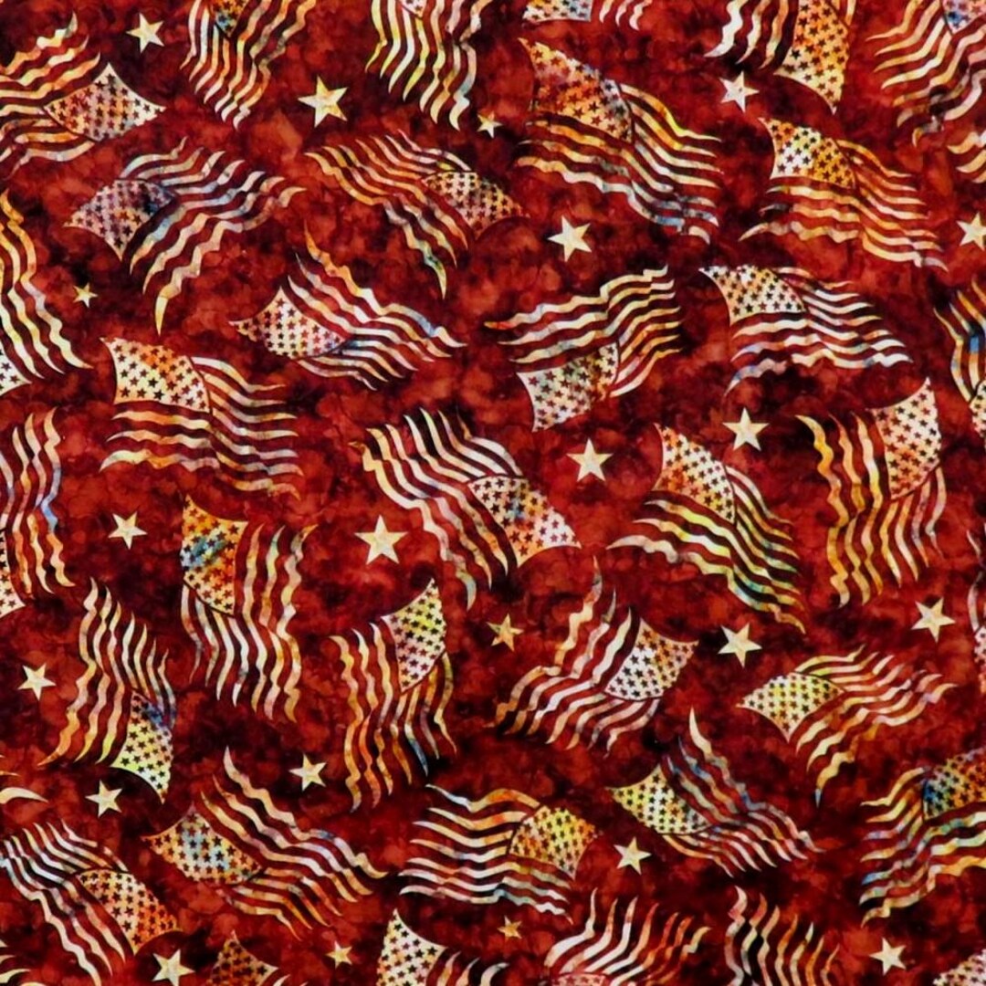 Liberty Glory Freedom 28144-R Flag Toss Brick Red for QT Fabrics - Etsy