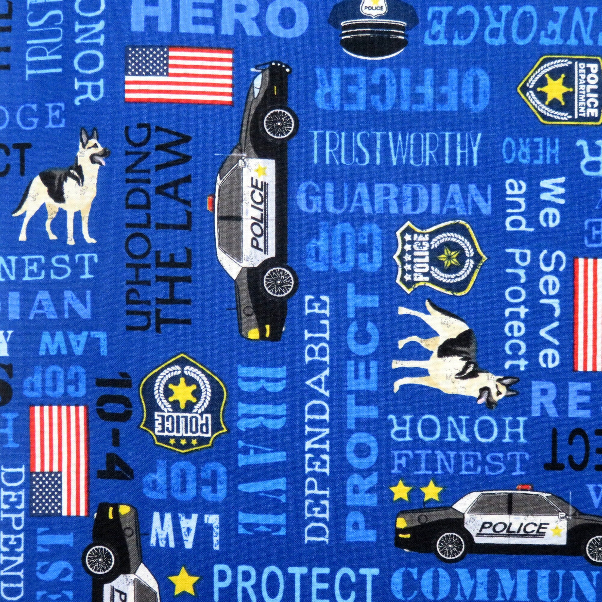 Police Novelty Fabric