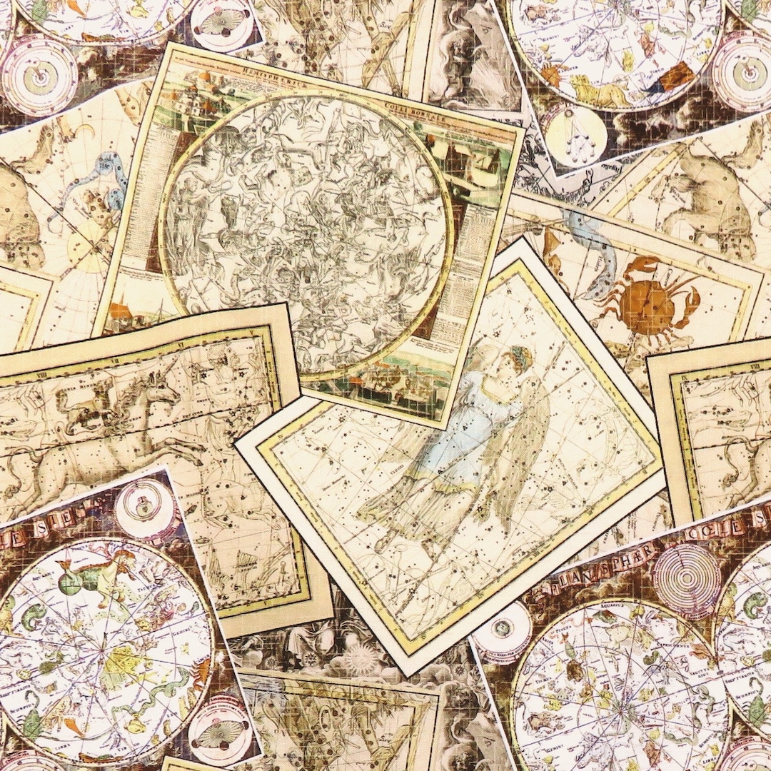 Stargazer 51756D-X Star Map Multi for Windham Fabrics - Etsy