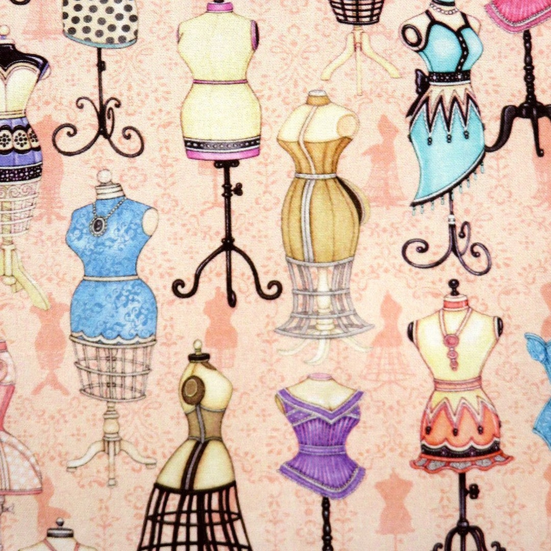 Tailor Made Dress Forms Light Coral QT Fabrics 8793 - Etsy