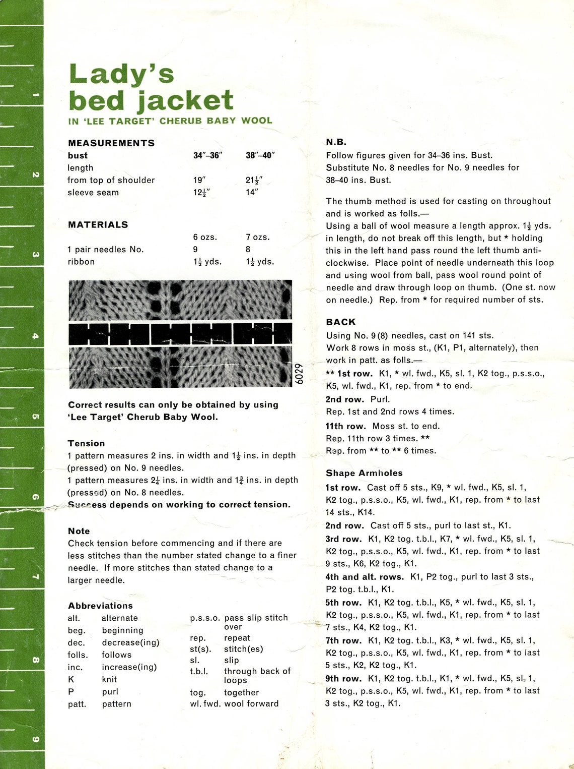 Lady's Vintage Bed Jacket Pattern - Etsy