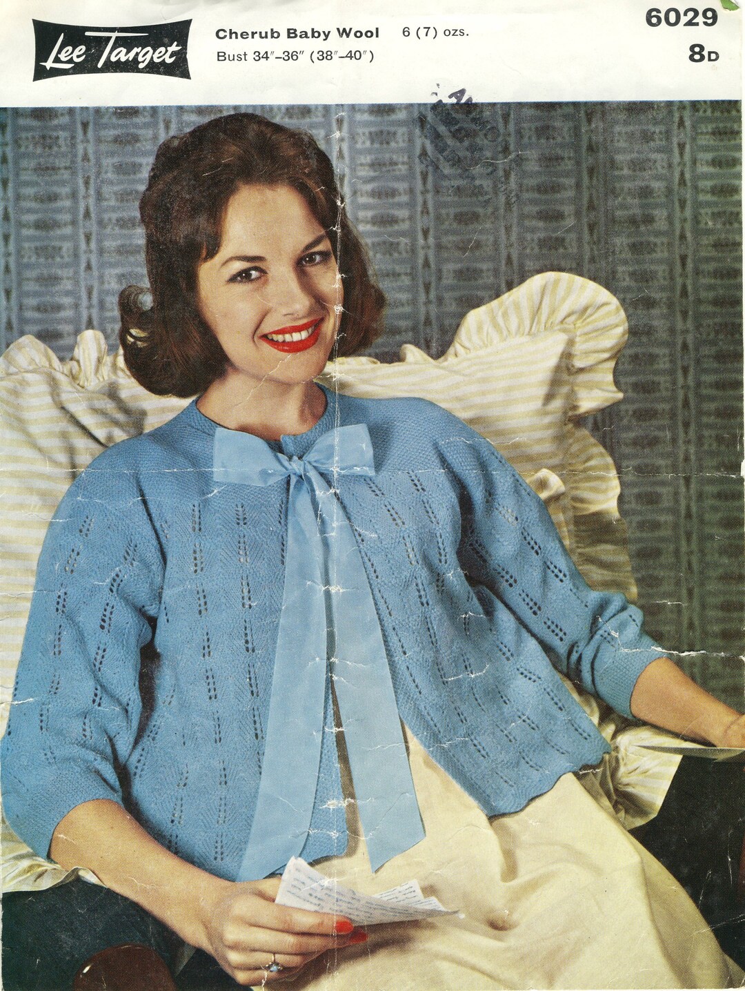 Lady's Vintage Bed Jacket Pattern - Etsy