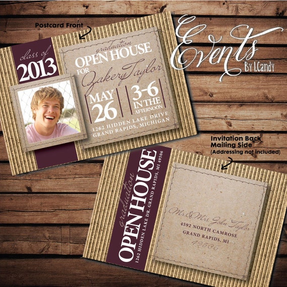 Items Similar To 2014 Graduation Open House Invitation Postcard Items Similar To 2014 Graduation Open House Invitation Postcard