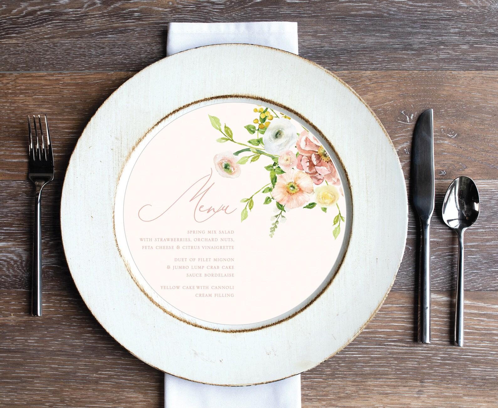 Printed Sample or Sets of 50 Custom Printed Blush Peach Thank | Etsy