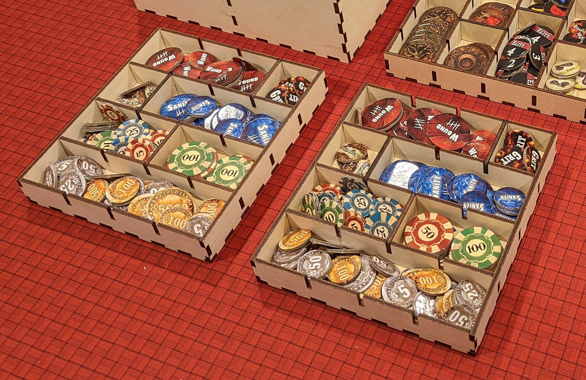 Extra Token Trays, Customizable Shadows of Brimstone Board Game Insert ...