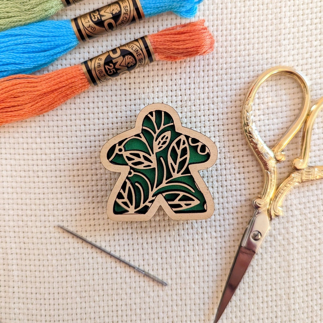 Magnetic Meeple Needle Minder for Embroidery, Cross Stitch Gift for ...