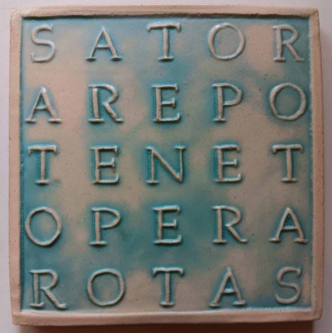 The Sator/rotas Square art Tile - Etsy
