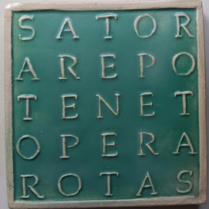 The Sator/rotas Square - Art Tile - Etsy