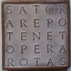 The Sator/rotas Square art Tile - Etsy