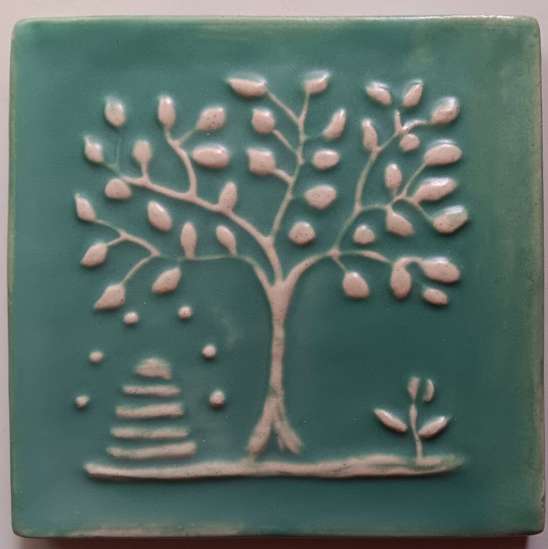 4 Inch Bee Hive Relief Art Tile - Etsy