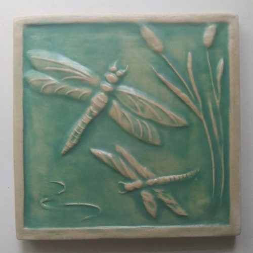 Blueberries Hand Painted Ceramic Art Tile 8 X 8 Inches With - Etsy