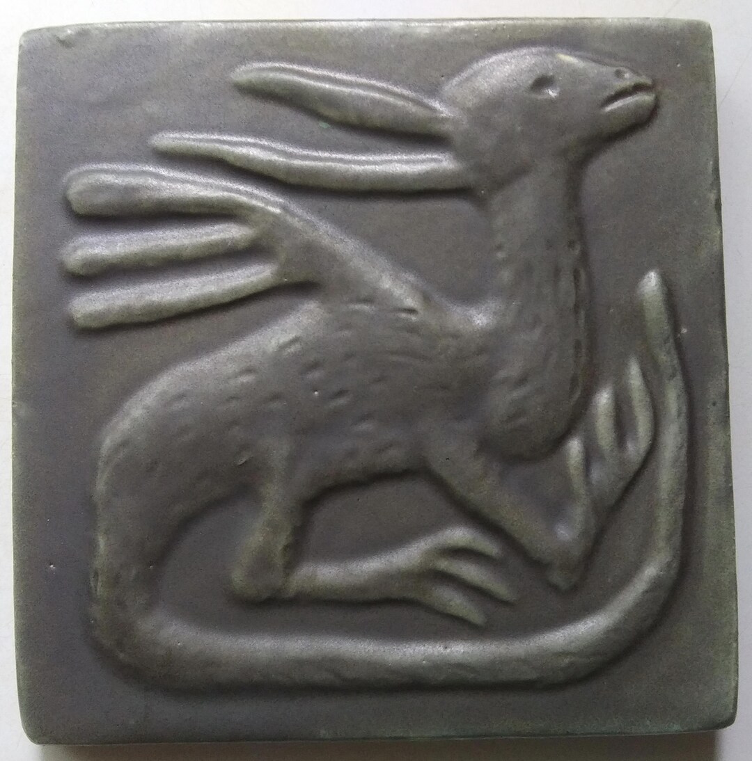 Medieval Dragon Tile - Etsy